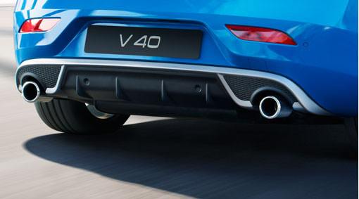Rear diffuser, R-Design, Volvo V40