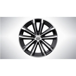 Aluminum rim set "5-Double-spoke Matt Graphite Diamond Cut" 8 x 18"