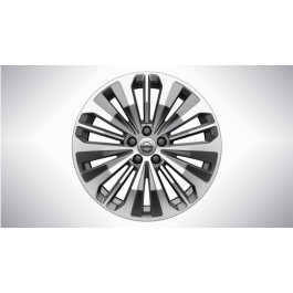 Aluminum rim set "5-triple-spoke Graphite Diamond Cut" 8 x 18"