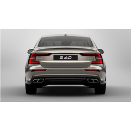 Double integrated end pipes and diffuser, Volvo S60